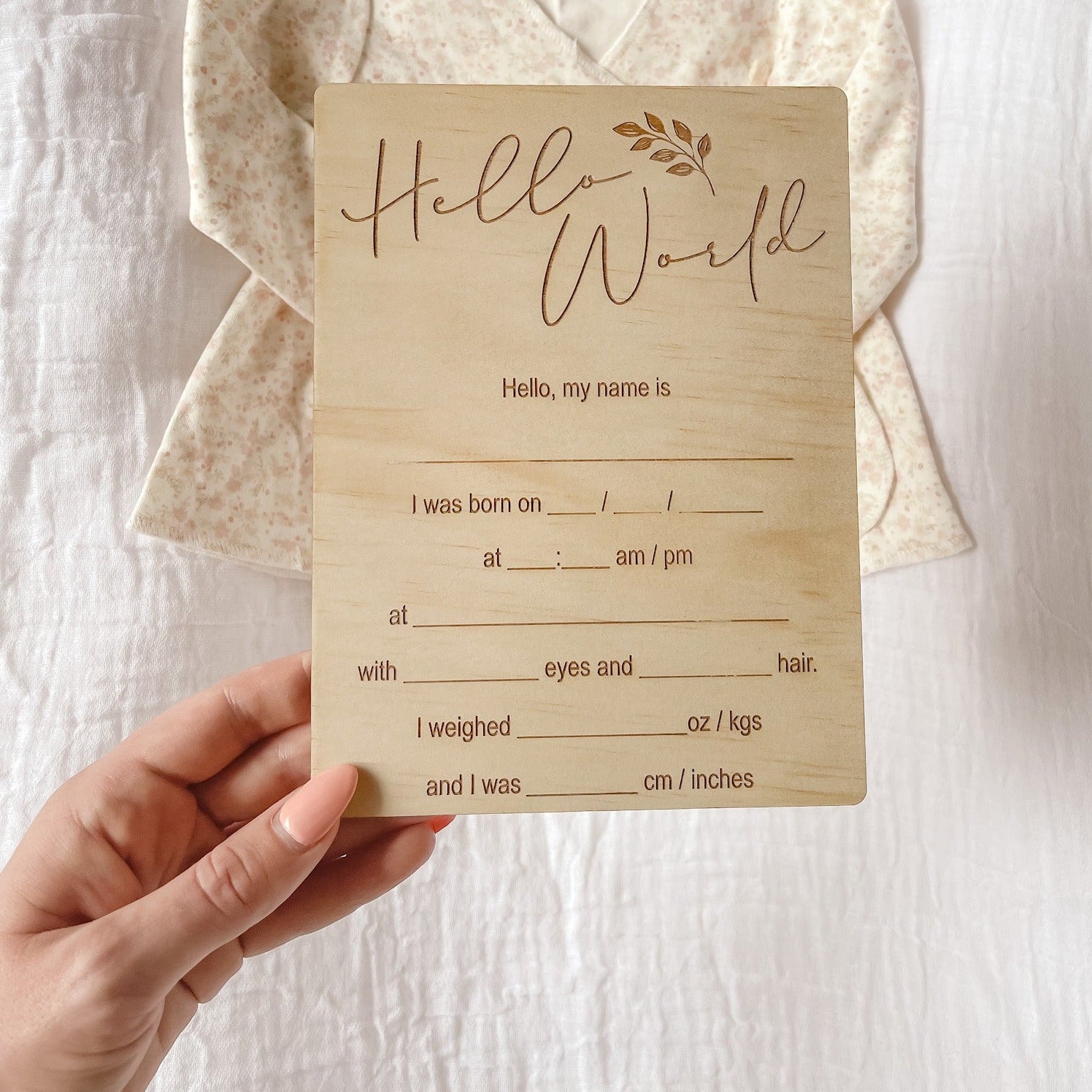 Timber hospital card - 2 designs to pick from – Hello Fern